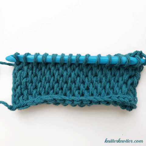 Tunisian crochet tutorial - Tunisian full stitch - KnitterKnotter