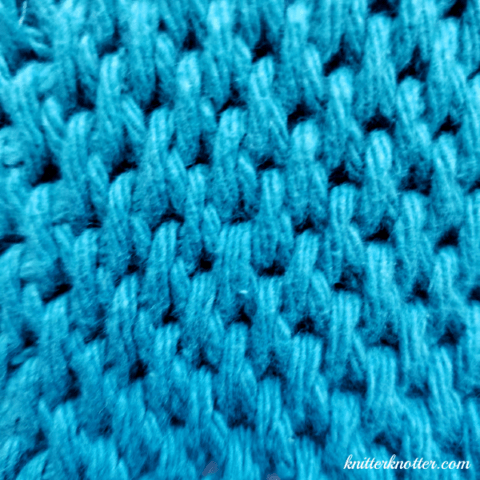 Tunisian crochet tutorial - Tunisian full stitch - KnitterKnotter