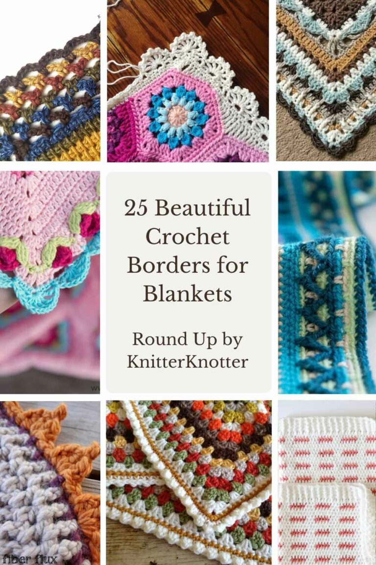 25 Crochet Borders for Blankets - KnitterKnotter