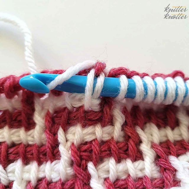 Stitch Tutorials for Tunisian Mosaic Crochet - KnitterKnotter