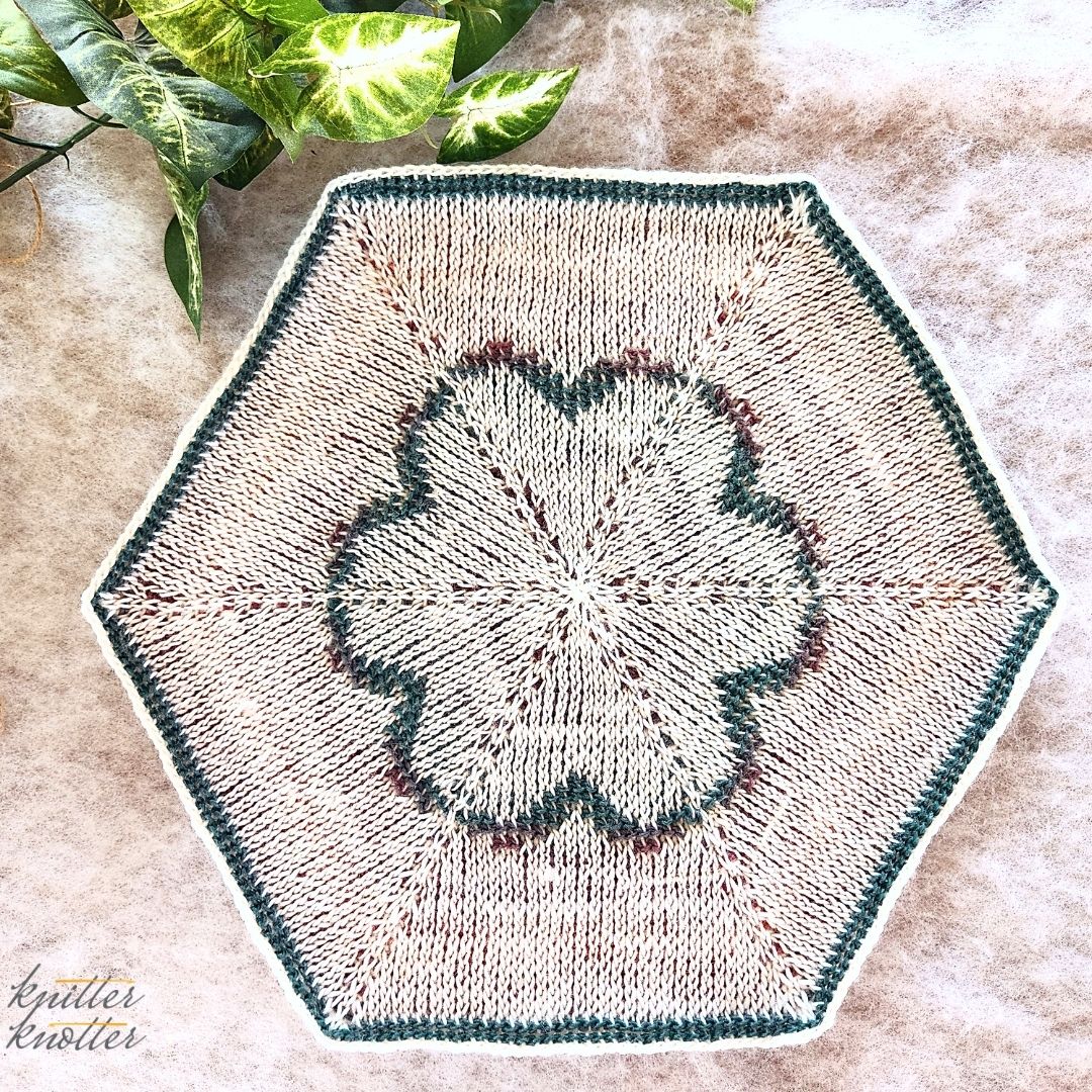 Tunisian Blanket CAL 2024 – Extension Pack Hexagon #2 - KnitterKnotter