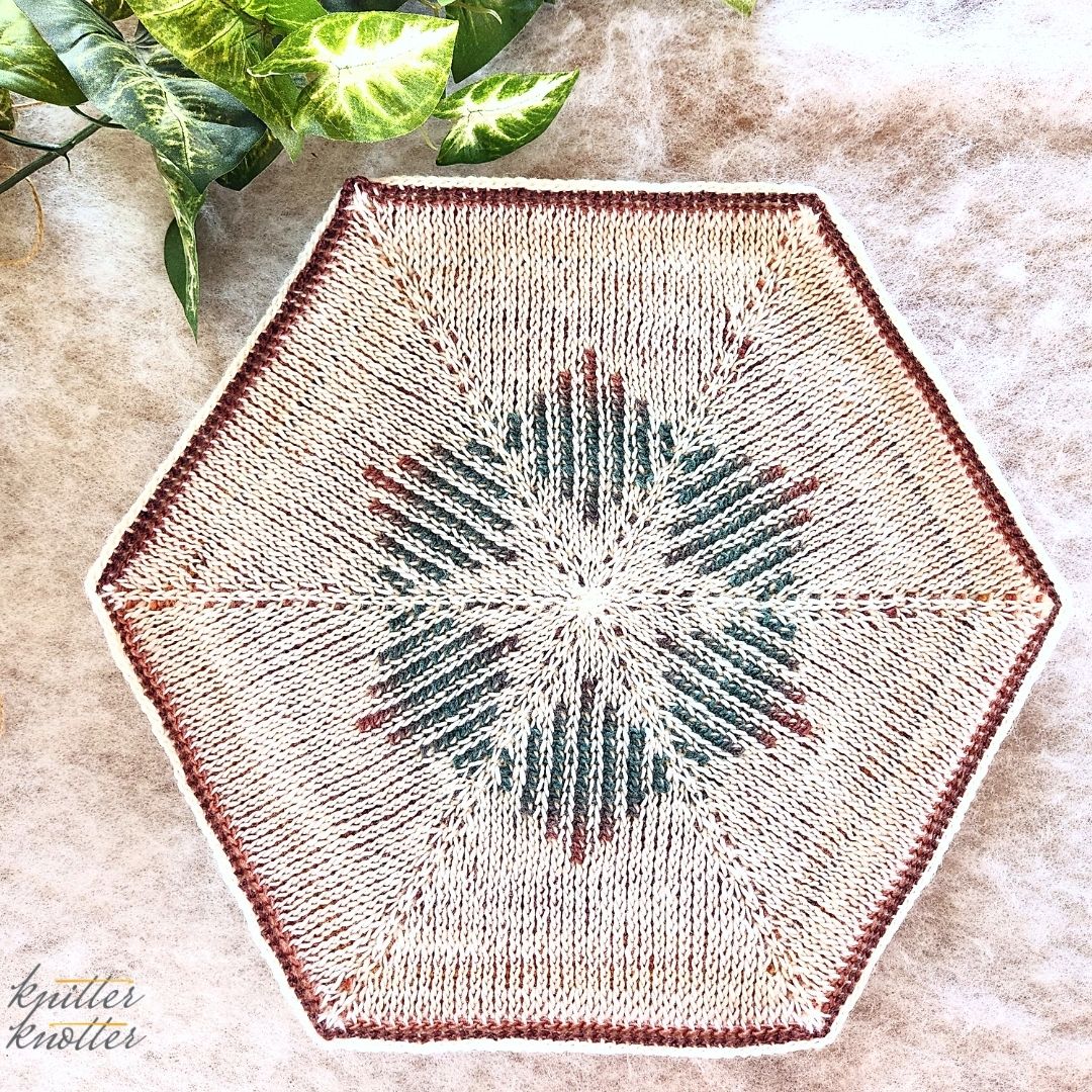 Tunisian Blanket CAL 2024 – Extension Pack Hexagon #4 - KnitterKnotter