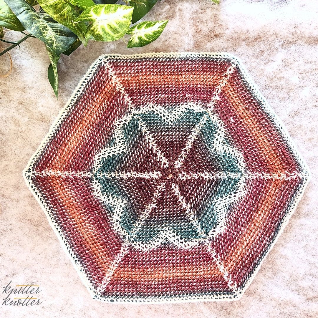 Tunisian Blanket CAL 2024 – Extension Pack Hexagon #2 - KnitterKnotter