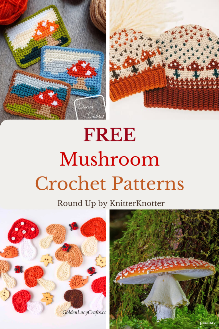 40 Cute Crochet Mushroom Patterns You'll Want to Make - KnitterKnotter