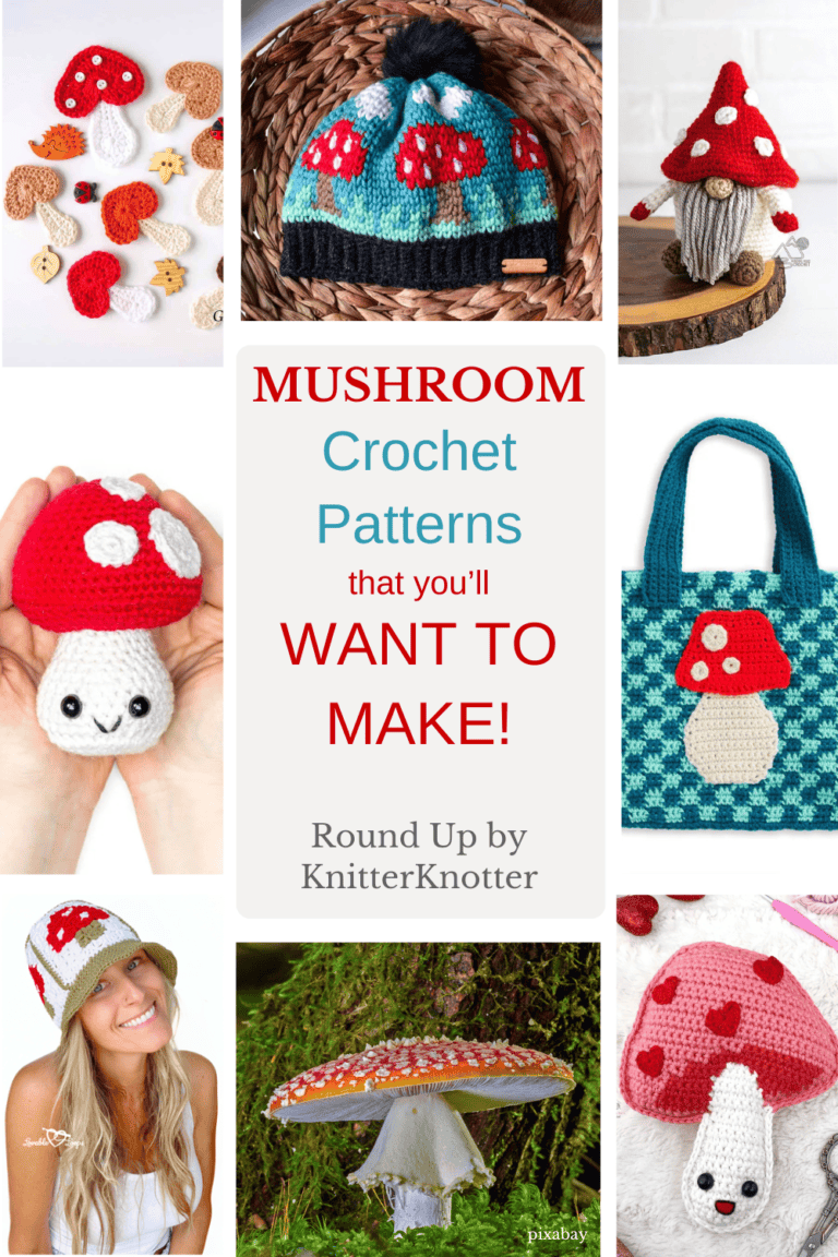 40 Cute Crochet Mushroom Patterns You'll Want to Make - KnitterKnotter