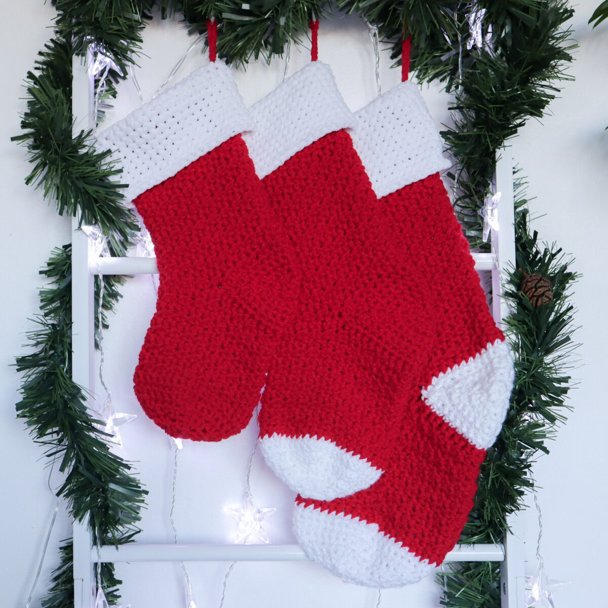 30 Crochet Christmas Stocking Patterns for Families - KnitterKnotter