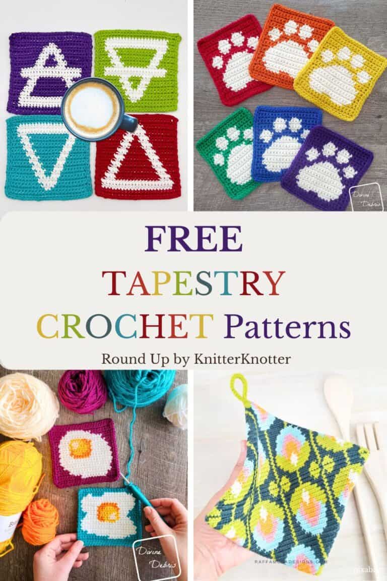 24 Free Tapestry Crochet Patterns & Tips for Beginners! - KnitterKnotter